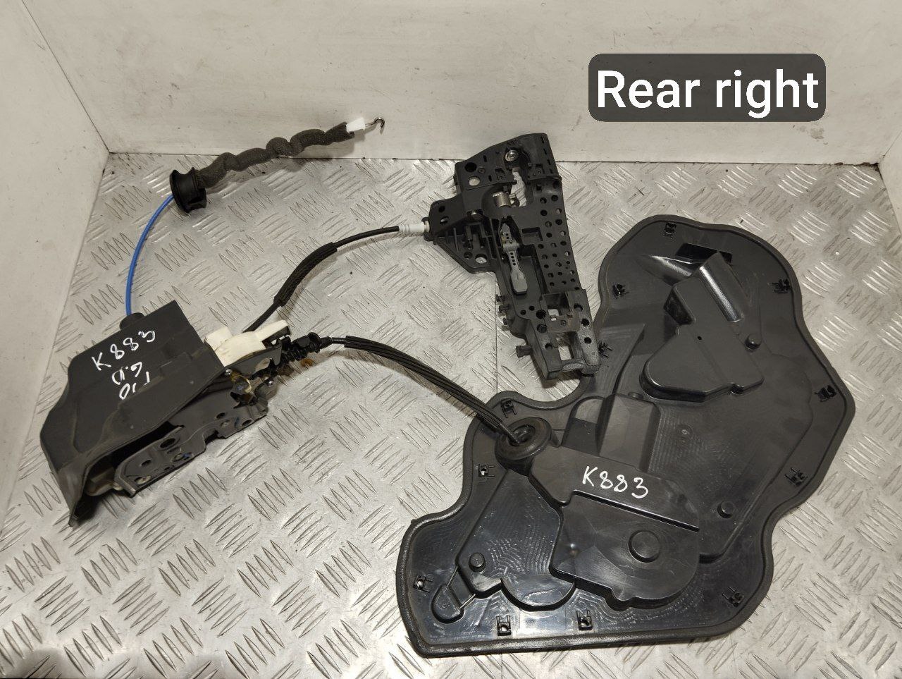 AUDI 4F0837060, 4H0839916, 4H0837886 A8 (4H_) 2012 Door Lock Right Rear ...