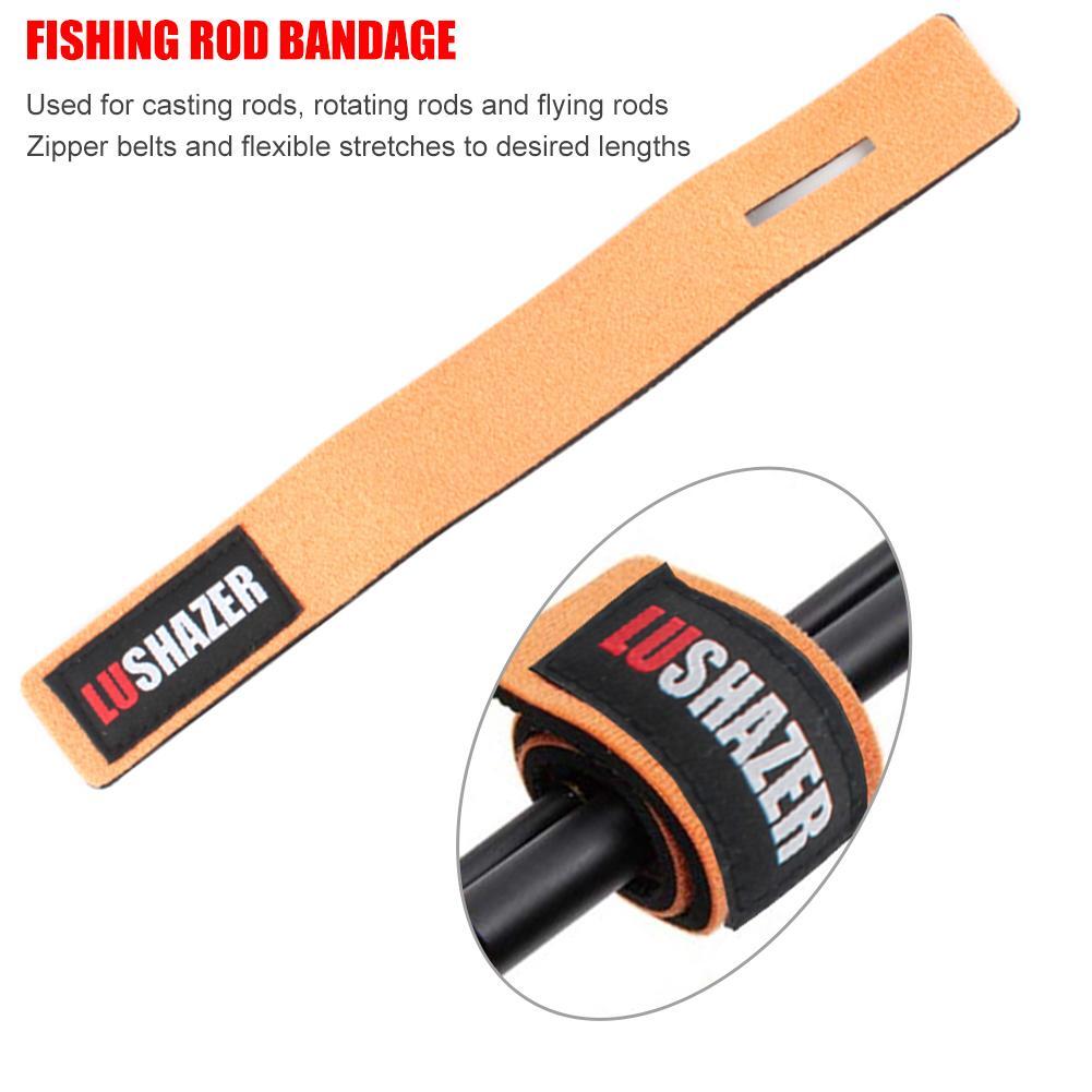 Fishing Rod Wrap Bundle Elastic Rod Fastening Strap Rod Belts Rod ...