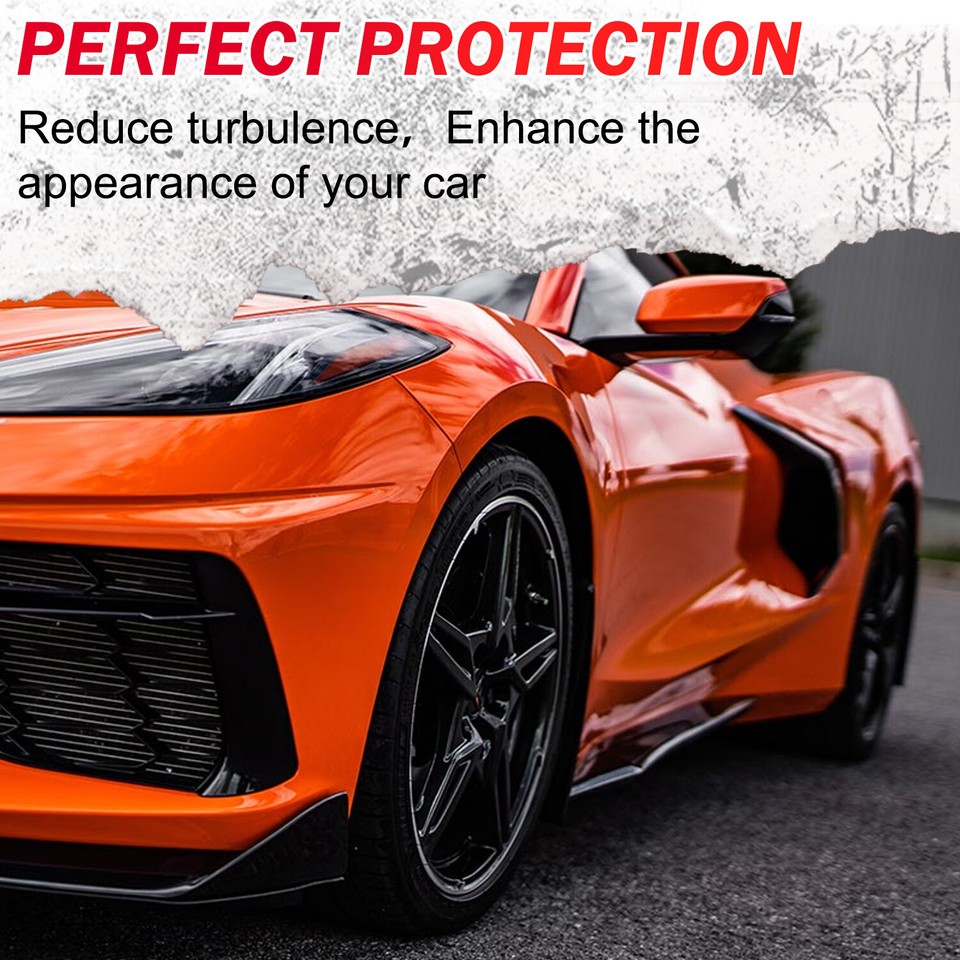 CARBON FLASH Side Skirts For Corvette C8 Rocker Panel GM Z51 Style ABS ...