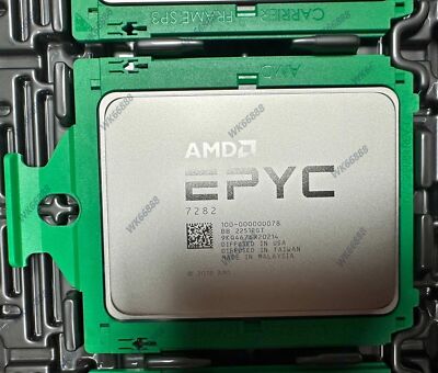 AMD EPYC 7282 16 cores 32 threads 2.8GHZ to 3.2GHZ 120w cpu Processor ...