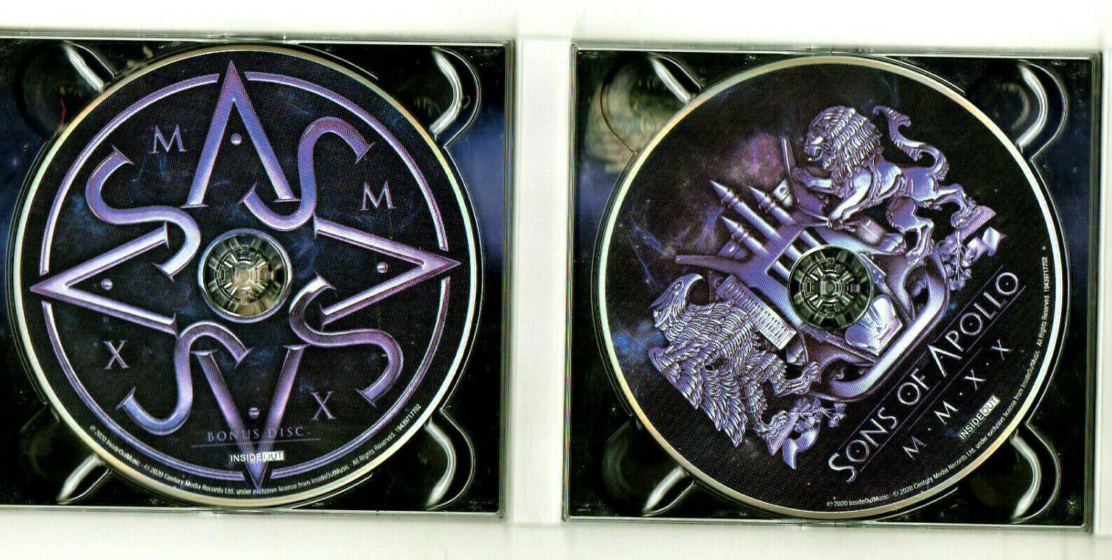 MMXX Sons of Apollo cd w bonus disc Derik Sherinian Mike Portnoy ...