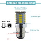 2PCS 6V 12V 24V H6M P15D 5630 26 LED Yellow Headlight Lamp Hi/Lo Beam ...