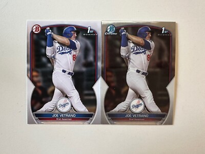 2023 Bowman Draft Chrome Joe Vetrano Bowman 1st #BDC-91 Los Angeles ...