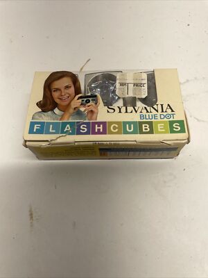 Vintage Sylvania Blue Dot Flash Cubes USA 3 Cubes 10 Flashes Unused | eBay