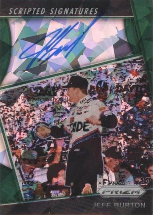 2018 Panini Prizm - Scripted Signatures Jeff Burton #SS-JB Green Prizm ...