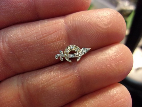 #8 of 9, NICE VTG ANTIQUE 14K WHITE GOLD SHRINER'S SCIMITAR SWORD 3 ...