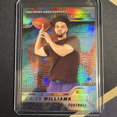 Upper Deck caleb williams goodwin champions Chameleon /49 | eBay