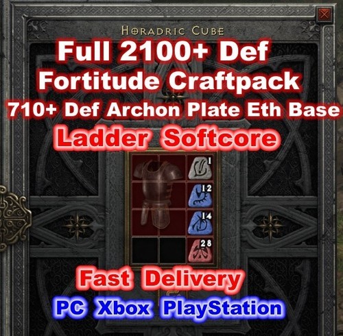 Fortitude Ethereal Craftpack Ladder S10 Archon Plate Diablo 2 ...