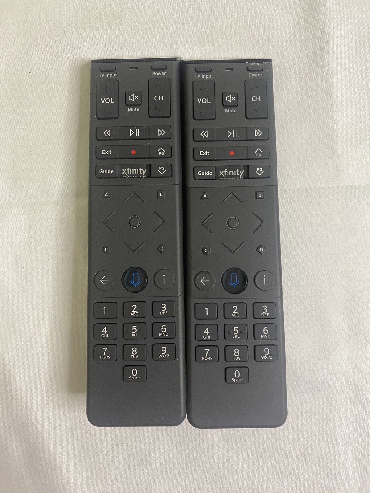 Pair of XFINITY XR15UQ TV Voice Activation Remote Controls - Gray | eBay
