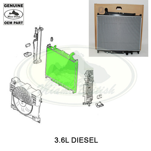 LAND ROVER RADIATOR RR RR SPORT 3.6L V8 DIESEL PCC500300 OEM | eBay