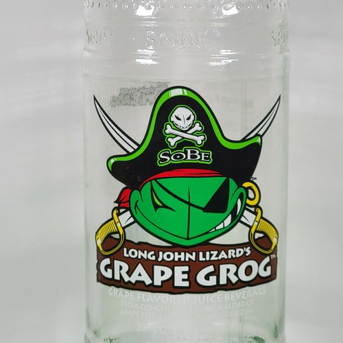 SoBe Collectible Bottle🦎LONG JOHN LIZARD'S GRAPE GROG | Pirate Costume ...