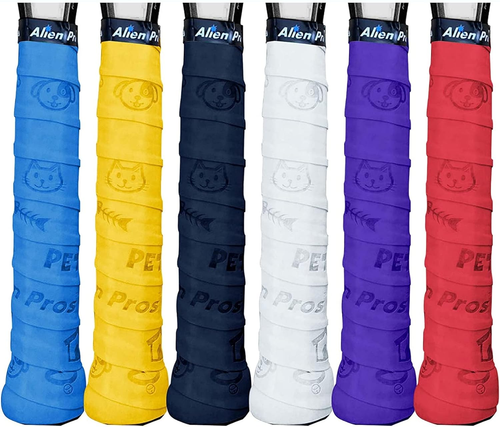 Tennis Racket Grip Tape (6 Grips) Precut & Dry Feel Tennis Grip ...