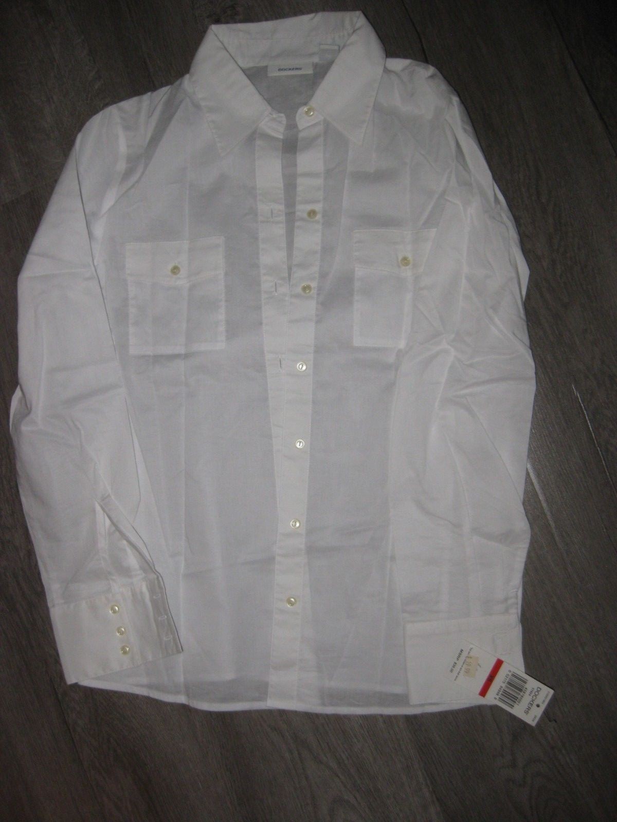 SALE PRICE! NWT! DOCKERS LADIES' WHITE LONG SLEEVE BLOUSE X-SMALL | eBay