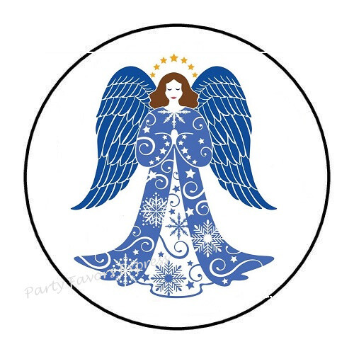 30 BLUE ANGEL ENVELOPE SEALS LABELS STICKERS PARTY FAVORS 1.5" ROUND | eBay