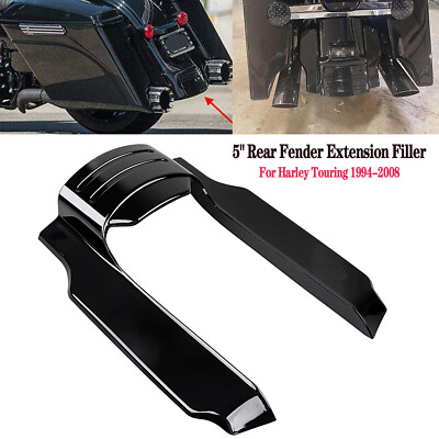 5" Gloss Black Fender Extension Filler For Harley Electra Glide Classic ...