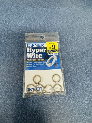 Owner 5196-094 Hyper Wire SpllitnRings 170lb Size 9 Stainless ...