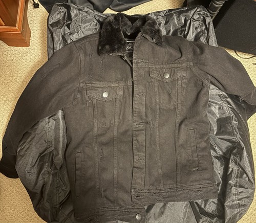 YoungLA Black Denim Jacket Size Small | eBay