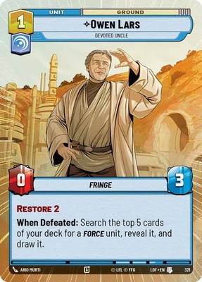 Owen Lars (321) - Hyperspace Star Wars Unlimited - | eBay UK