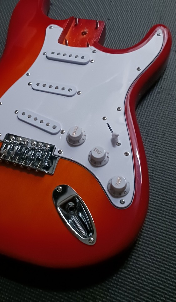 Stratocaster Style Body "Fireburst" Stunning 👍 Basswood Solid ON SALE ...