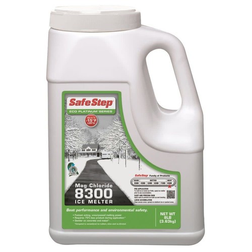 Safe Step 8 LB Jug Extreme 8300 Magnesium Chloride Ice Melt Melter ...