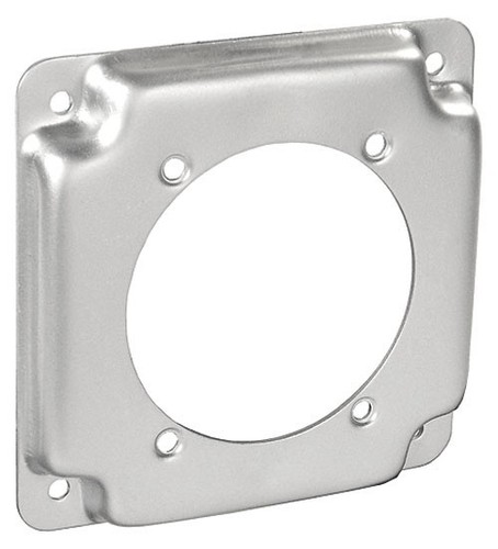 4" Square Electrical Box Gray Cover Power Outlet Receptacle 2.480" 30 ...