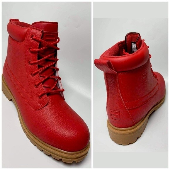 Men's Fila Edgewater 12 PB Red | Gum Boots | eBay