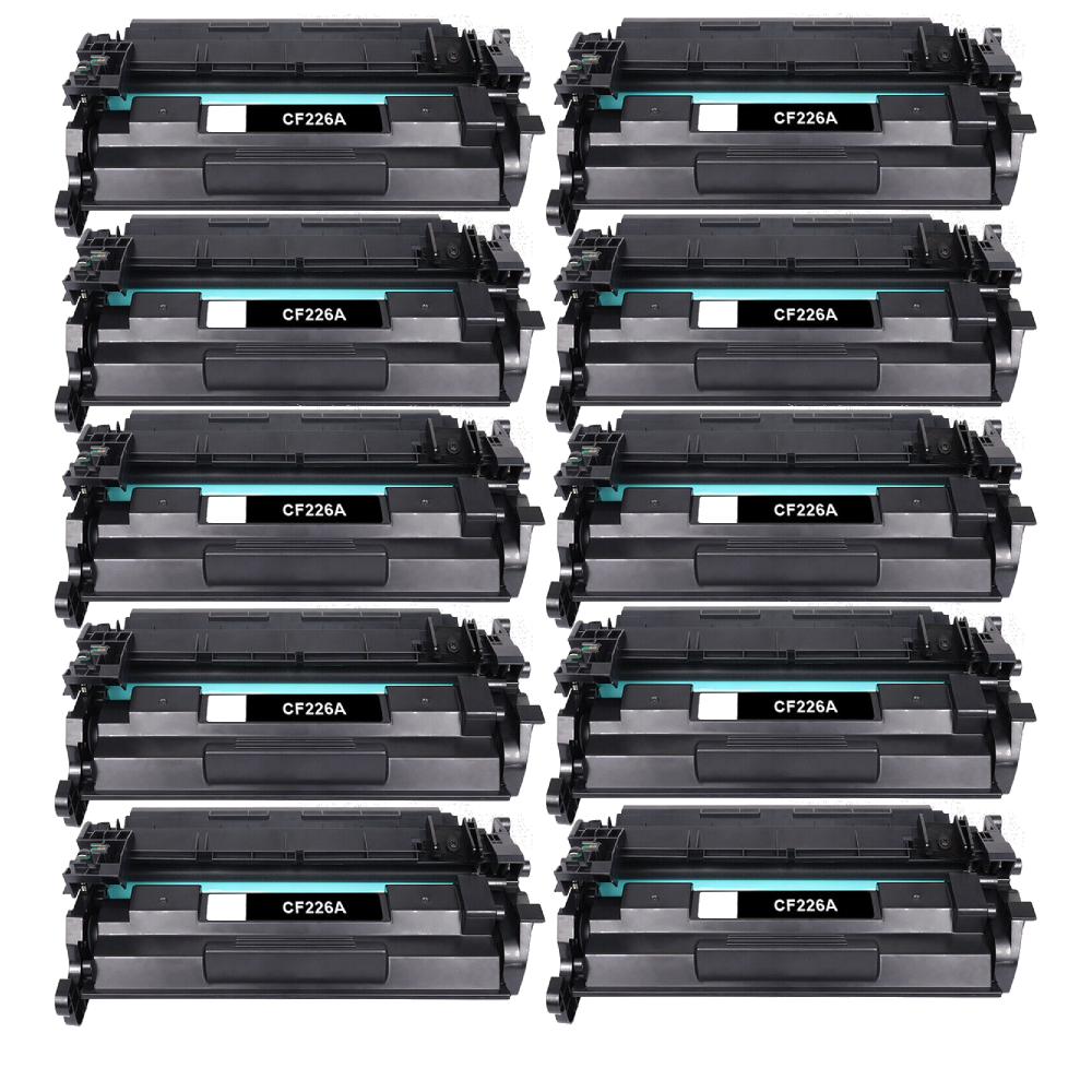 10 Pack New Toner For HP CF226A 26A LaserJet Pro M402n 402dn 402dw 402d ...