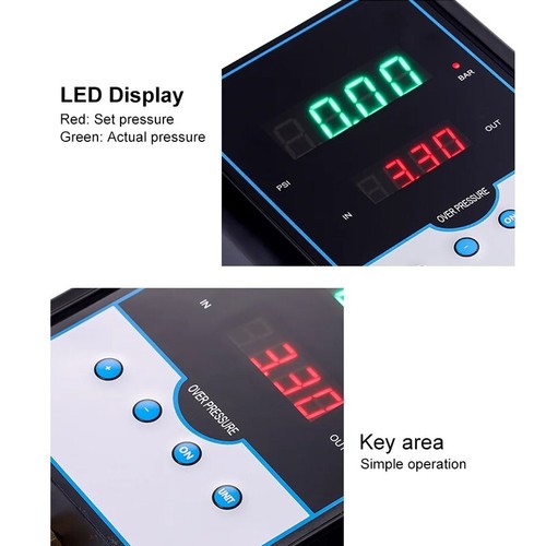 Wall-Mounted Car Tyre Inflator Preset Pressure Digital Tire Inflation ...