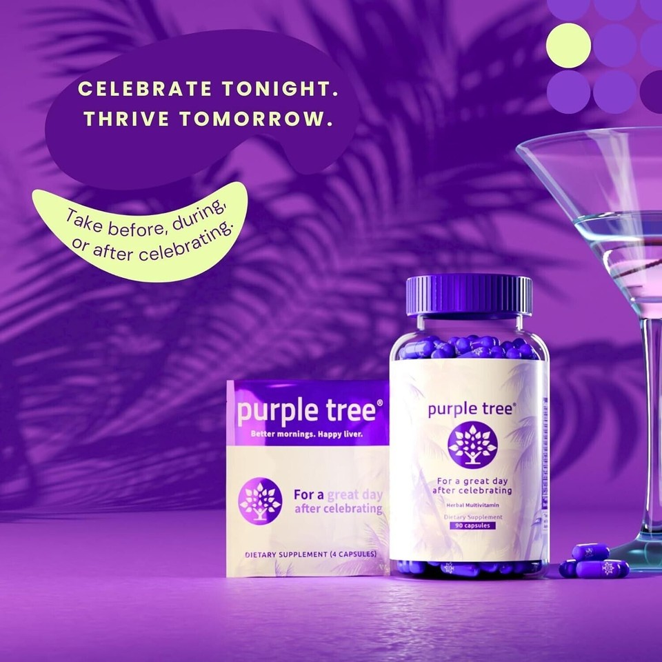 Purple Tree Celebration Vitamin Pills | Rapid Hydration Liver Detox ...
