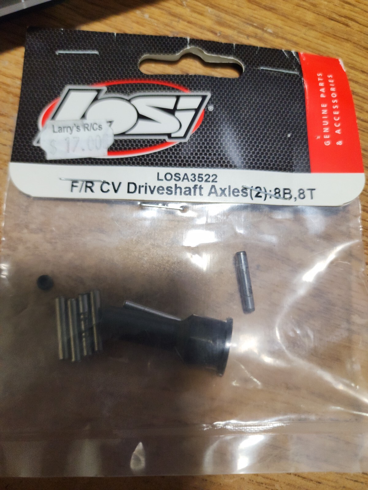 One new F/R CV Driveshaft Axles (1) for Losi 8B & 8T. Part number is ...