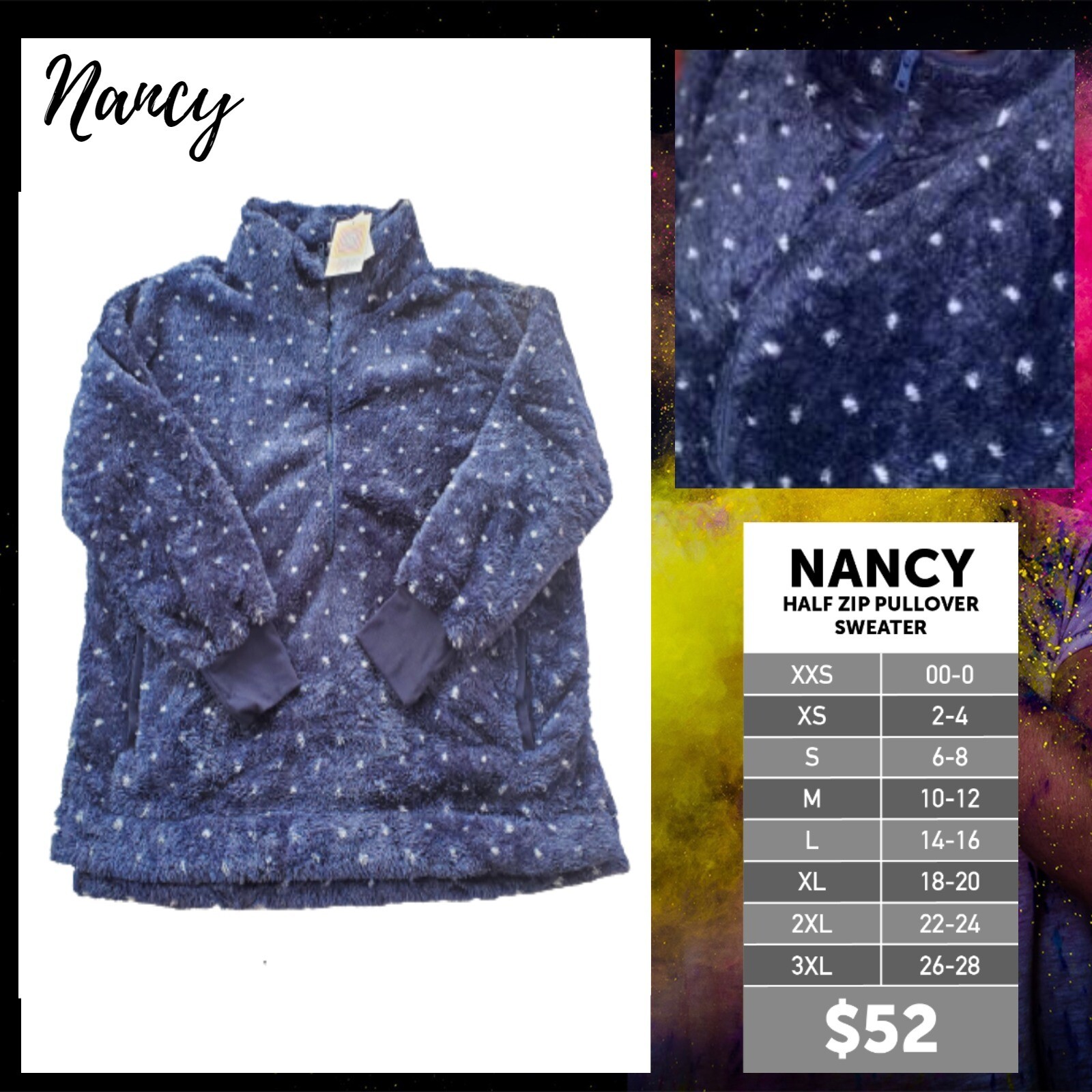 New 2020 Lularoe Nancy Half Zip Pullover Sweater | eBay