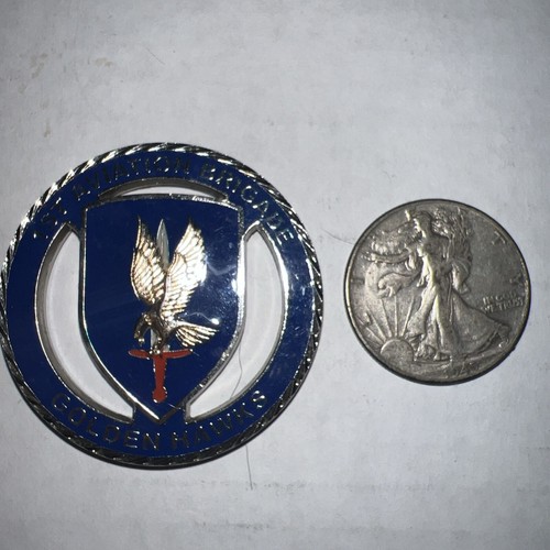 First Aviation Brigade Golden Hawks Challenge Coin | eBay