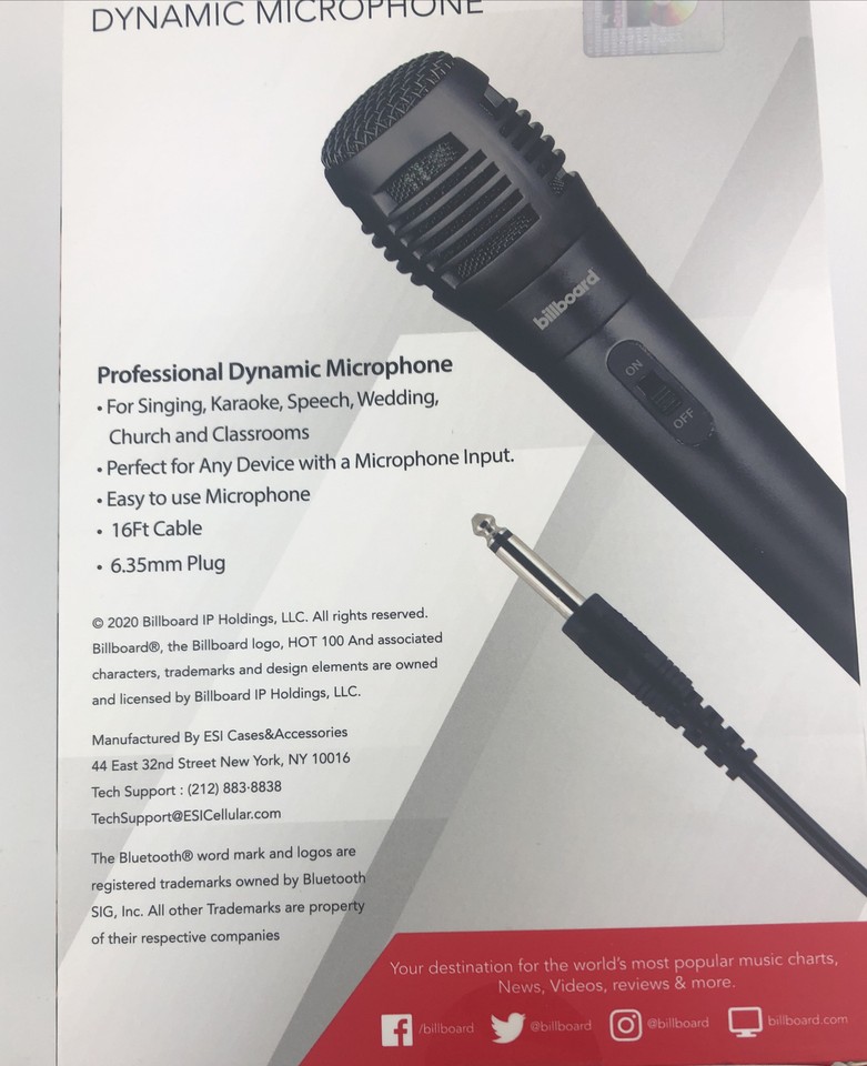 Billboard Bb2723 Xlr Unidirectional Mic | eBay