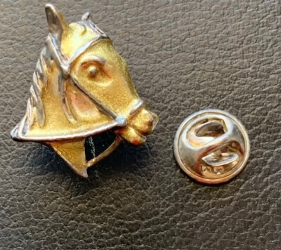 HORSE HEAD WESTERN STYLE LAPEL HAT PIN USED EXCELLENT CONDITION | eBay