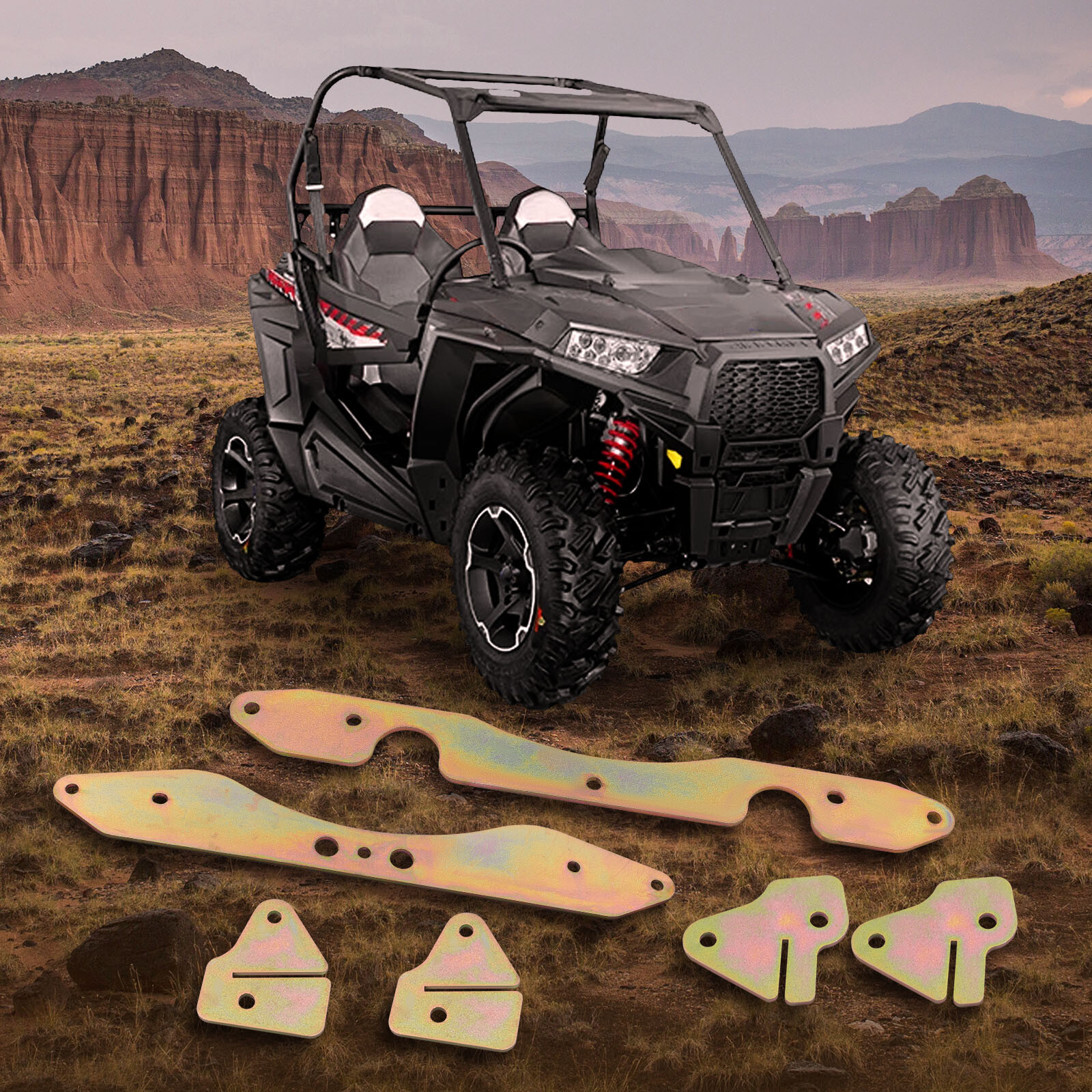 2" Full Lift Kit Brackets Fit Polaris RZR 900 Trail 50" XC 55" 2015 ...