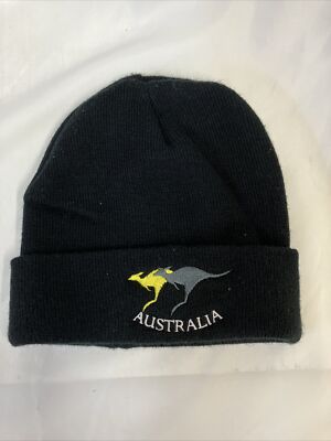 Australia Beanie Adult One Size SEWN IN LOGO Washed Good Condition ...