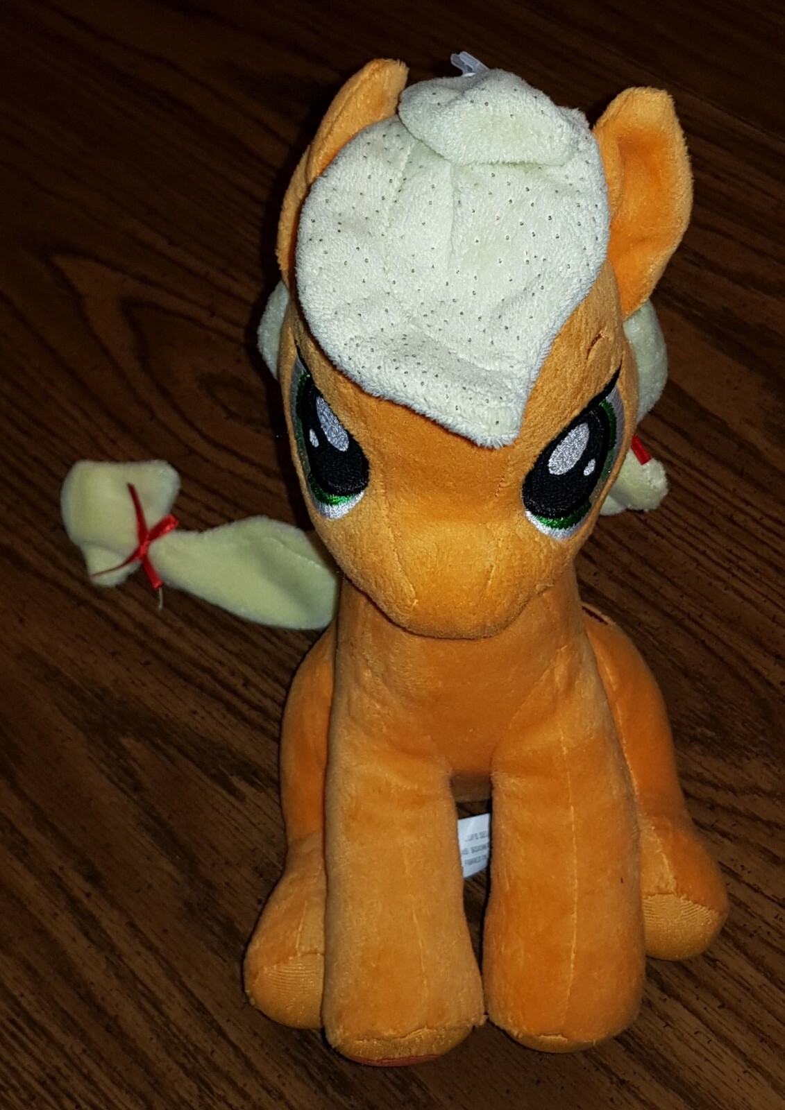 My Little Pony Applejack Glitter/Sparkle Stuffed Animal Plush Toy Horse ...