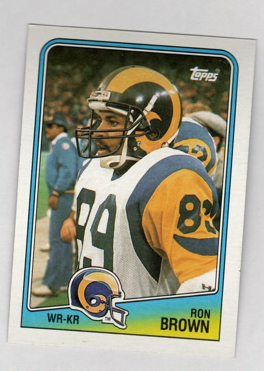 1988 Topps Football #290 Ron Brown Los Angeles Rams | eBay