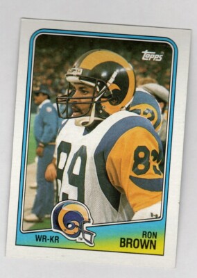1988 Topps Football #290 Ron Brown Los Angeles Rams | eBay