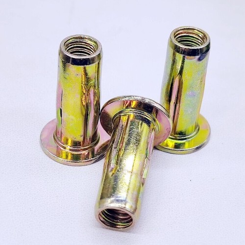 5/16-18 Multi-Grip Rivet Nuts, 10pcs Pre-Bulbed Shank Insert Nut Gold ...