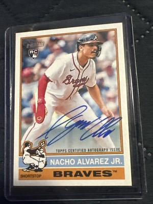 2025 Topps Heritage - Nacho Alvarez Jr. Auto RC Braves #ROA-NA | eBay