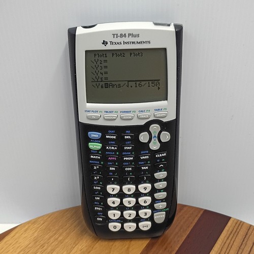 Texas Instruments TI-84 Plus Graphing Calculator no Cover, Black, w ...