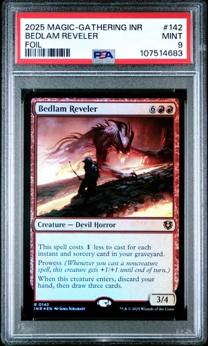 2025 MTG INNISTRAD REMASTERED FOIL #142 BEDLAM REVELER PSA 9 | eBay
