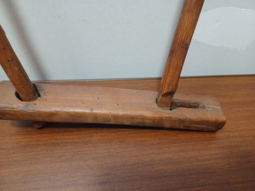 Lg Primitive Antique Animal Yoke Collar Carved Wooden Calf Goat Sheep ...