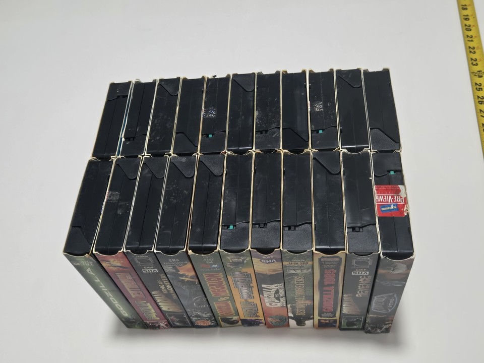 GODZILLA VHS English Dubbed Movies Collection Mixed Toho Japan Lot of ...