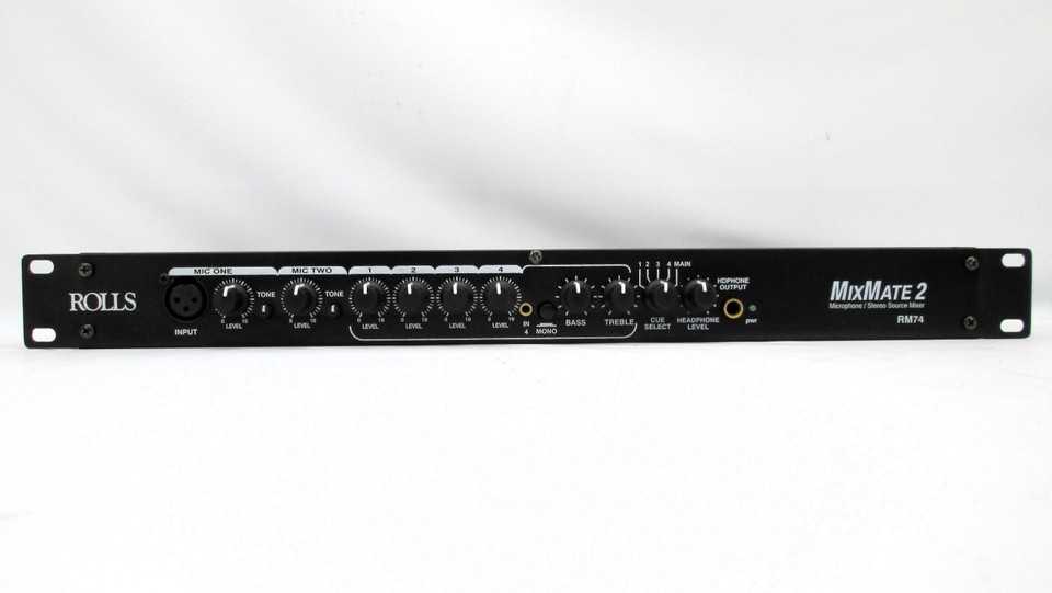 Rackmount Rolls MixMate 2 RM74 Microphone / Stereo Source Mixer - No PSU | eBay