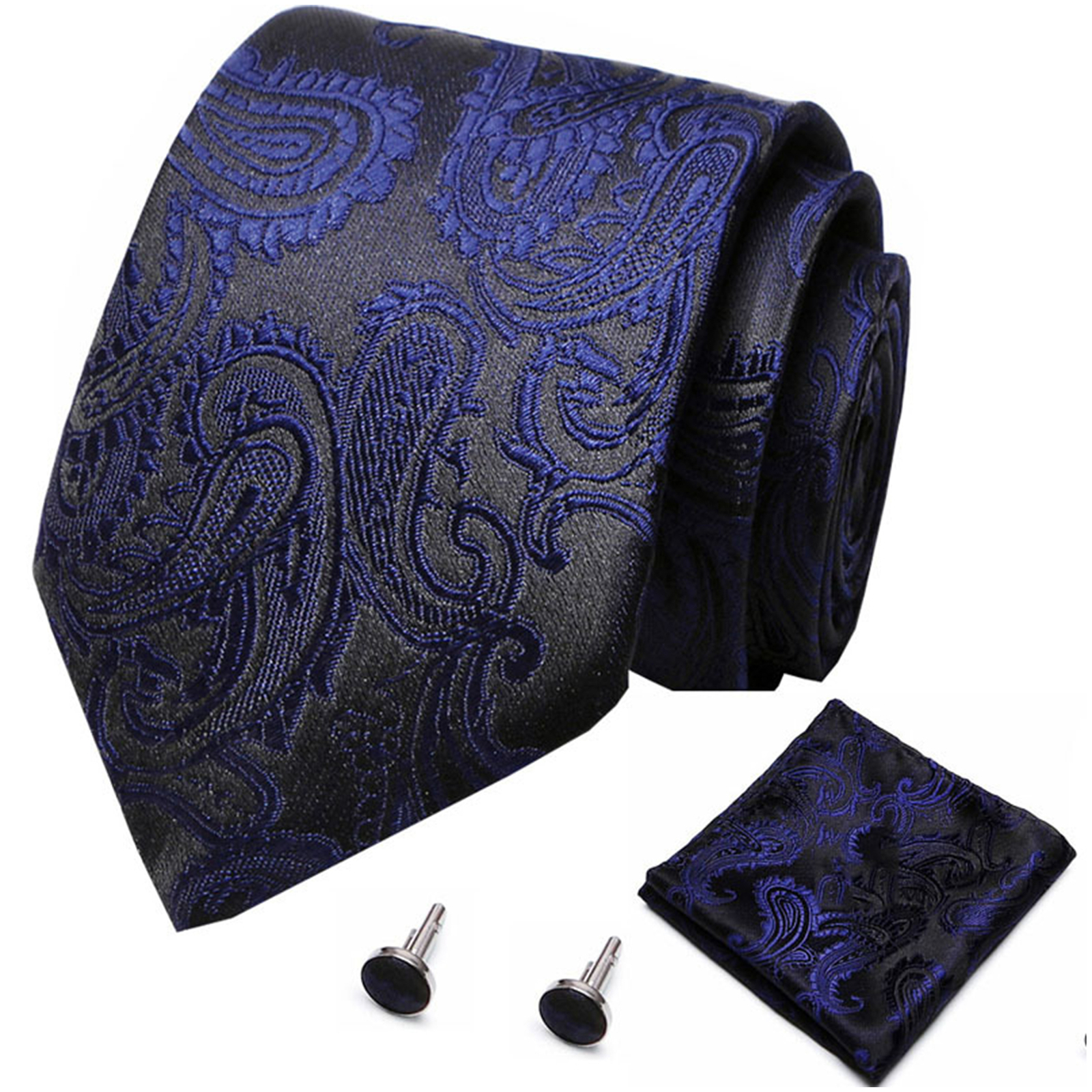 1 Set Men Necktie Fine Texture Daily Wear Jacquard Business Tie ...