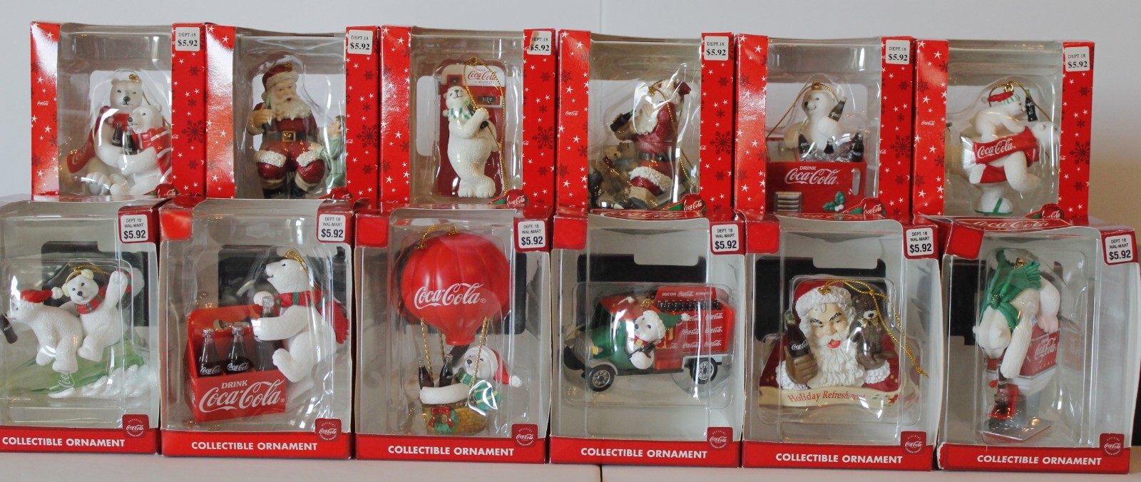 Coca Cola Christmas Ornaments/Collectible/Set of 12 | eBay