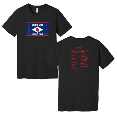 Official 2024 Pearl Jam Setlist Shirt - Night 1 - Size XL-Chicago ...