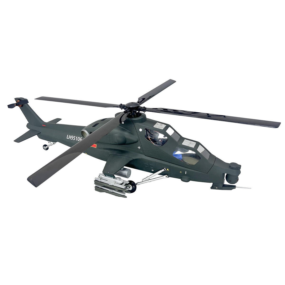 Roban 470 Size CAIC Z-10 Fiery Thunderbol 4 blade RTF RC Helicopter ...